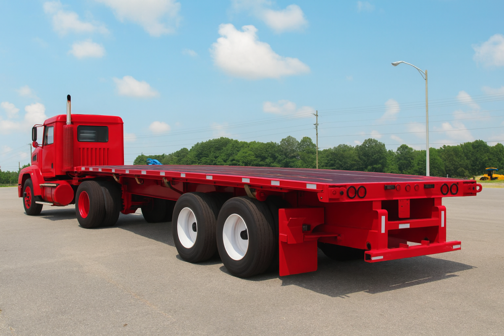 Flatbed Trucking Services - Midnight Crane